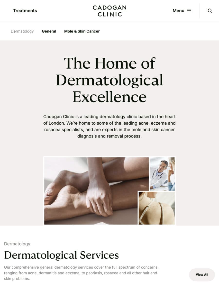 Cadogan Clinic • Alchemy Digital